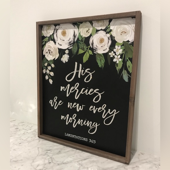 Wall Decor | Bnwt His Mercies Are New Every Morning Wall Decor ...